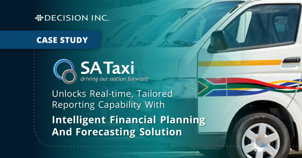 Financial Planning & Forecasting | SA Taxi Case Study |Decision Inc.
