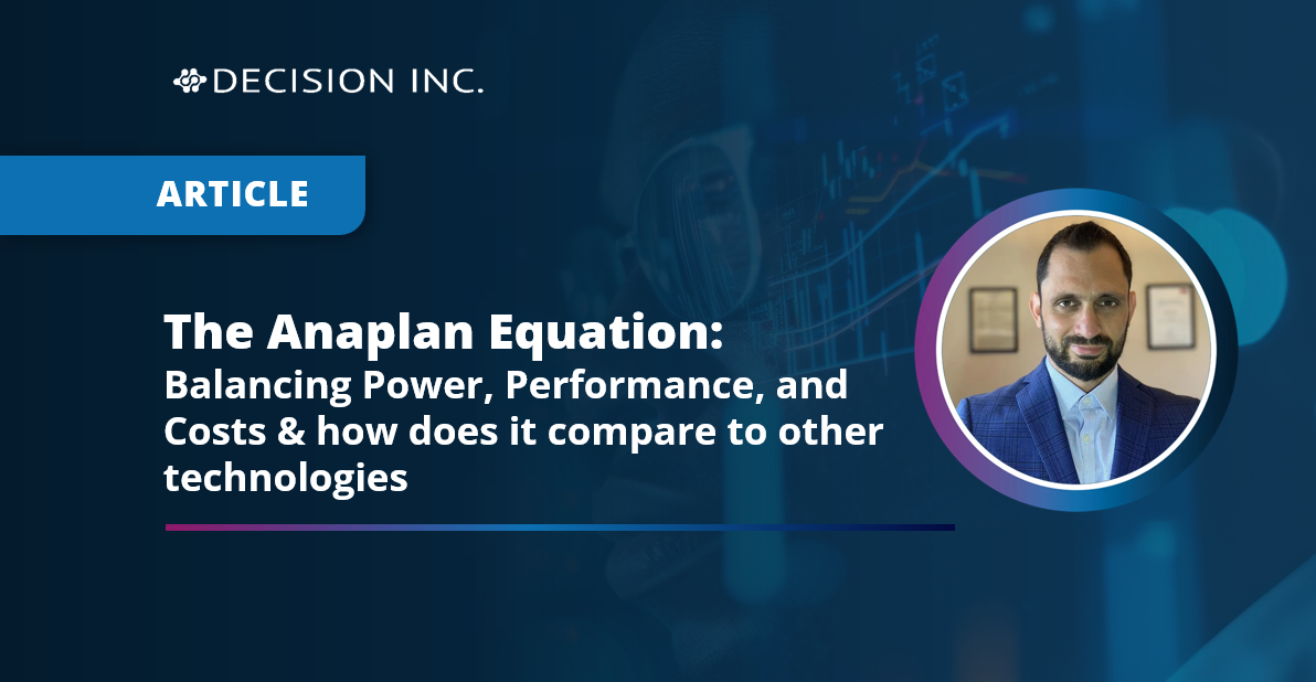 The Anaplan Equation: Balancing Power, Performance, and Costs ...